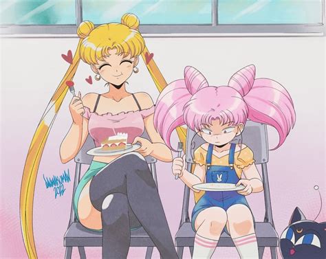 tsukino usagi chibi usa and luna p bishoujo senshi sailor moon