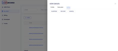 ESIM Dashboard For Ordering ESIMs And Managing ESIMs