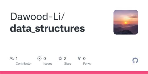 GitHub Dawood Li Data Structures