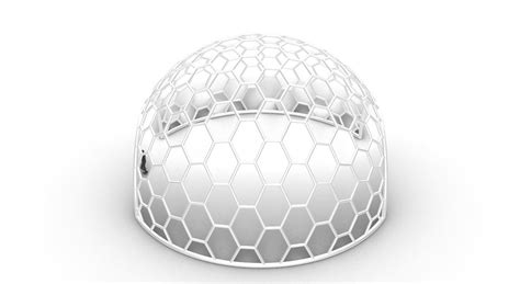 Hexagonal Dome Structure Geodesic Like Wireframe Design V3 3d Model Cgtrader