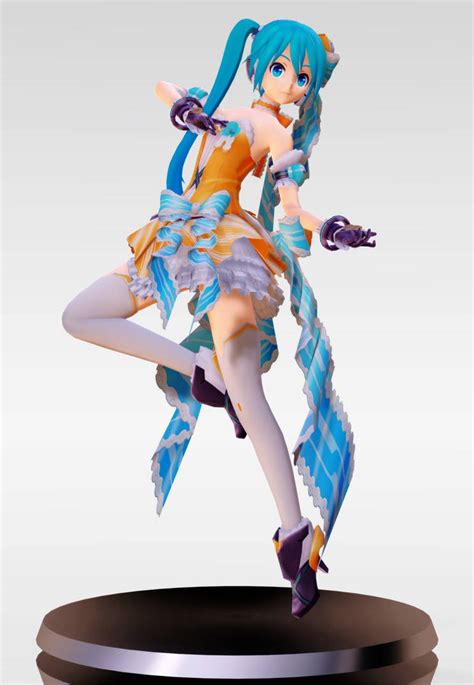 Mmd Hatsune Miku Orange Blossom Figure By Dendewa On Deviantart