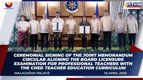 Ceremonial Signing Joint Memorandum Circular Aligning Blept W Ched