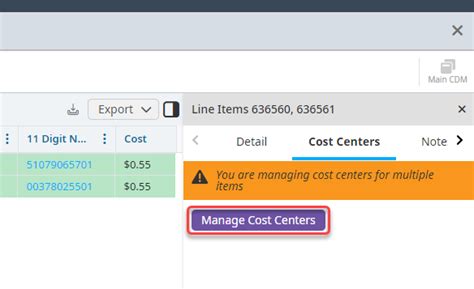 Cost Center Assignment