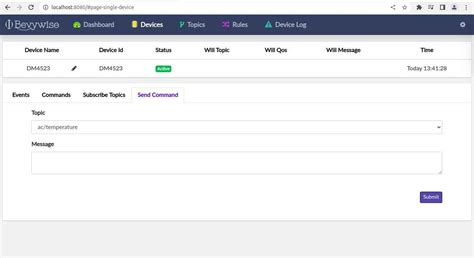 bevywise mqtt broker documentation bevywise networks