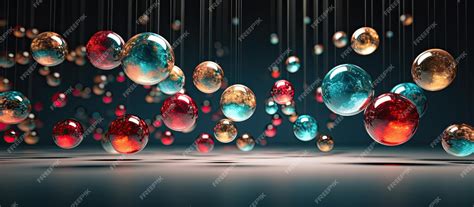 Premium Photo Floating Spheres Is A 3d Rendering Technique That Creates The Illusion Of