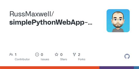 GitHub RussMaxwell SimplePythonWebApp ImageReady
