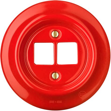 Porcelain Wall Socket Red Pcusb Dyke And Dean