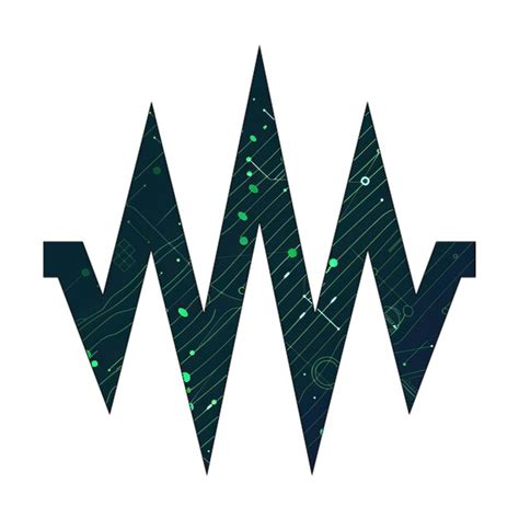 Premium Photo Photo Icons Waveform Icon Green Technology Texture