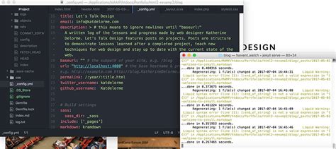 first jekyll build what do you think lets talk design