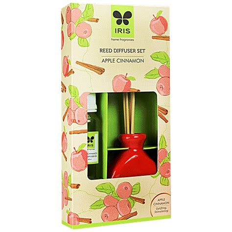Buy Iris Reed Diffuser Set Ceramic Pot Sticks And Oil Apple Cinnamon