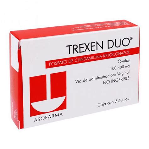 Trexen Duo 100 Mg 400 Mg 7 Ovulos Farmacias Klyns