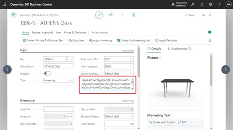 Dynamics Business Central How To Convert Image Item Picture To Encoded Text Base