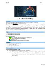 Sec Lab Network Sniffing Updated Jan Docx Sec Lab Lab Network Sniffing