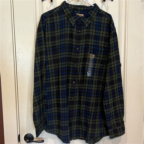 The Foundry Supply Co Shirts Foundry Plaid Shirt In Green And