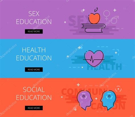 Sex Education Health Education Social Education Vector Banner Stock Vector Super