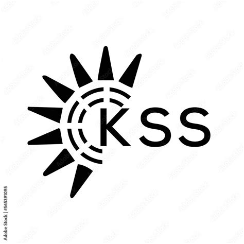 Kss Letter Logo Kss Image On White Background And Black Letter Kss