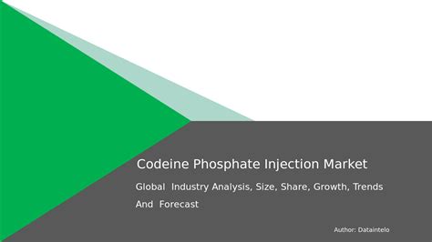 Codeine Phosphate Injection Market Report Global Forecast From 2025 To 2033