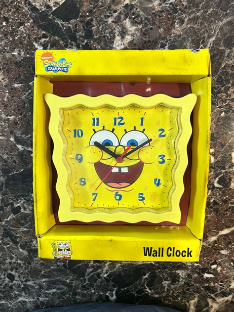 Spongebob Squarepants Yellow Clocks Mercari
