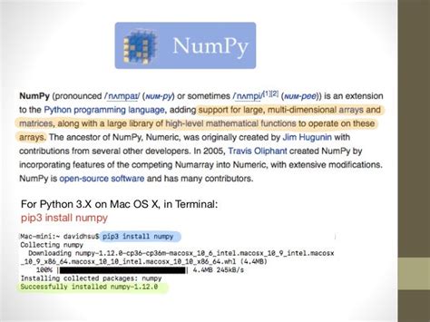 How To Install Numpy Mac Os X For Python Joloindy