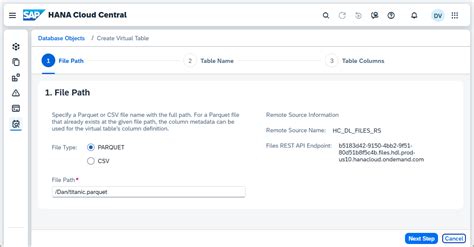 Explore Sap Hana Cloud Sap Hana Database Sql On Files Sap Tutorials