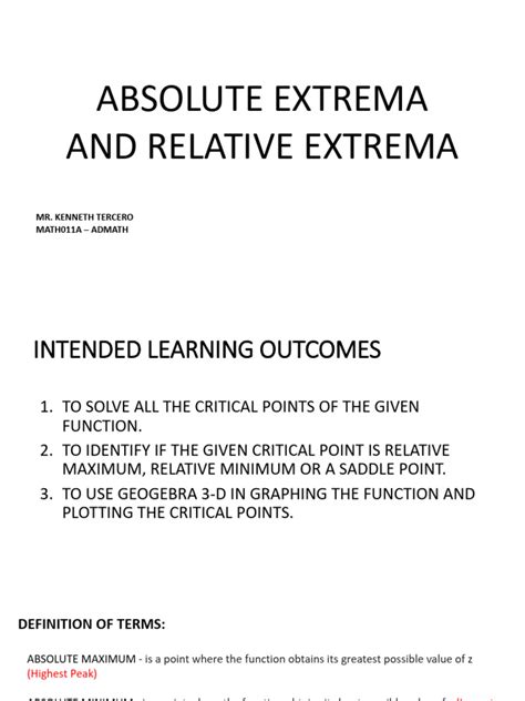 Admath Maxima Minima Pdf