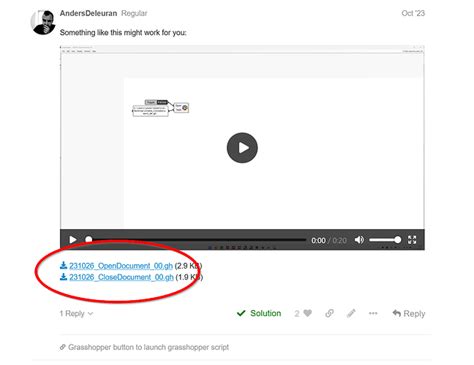 Grasshopper Button To Launch Grasshopper Script Grasshopper Mcneel