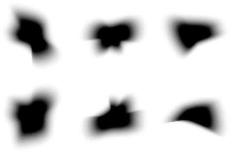 Halftone Hexagon Pattern Reprographic Technique Vector Image