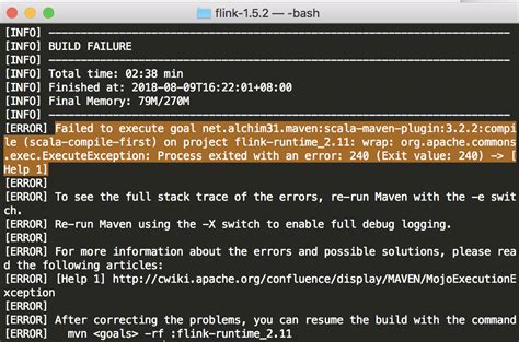 Java Building Apache Flink From Source Fail When Package Flink 152