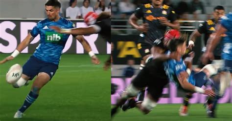 Watch Tongan Hitman Zane Kapeli Puts Bone Rattling Tackle On Blues Playmaker Otere Black