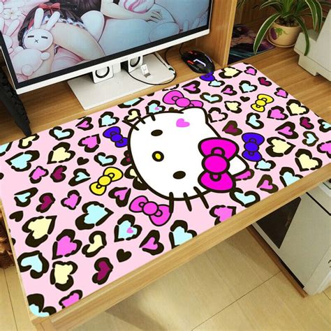 Hello Kitty Desk Mat Hello Kitty Decor Sold By Anna Snowlet Sku