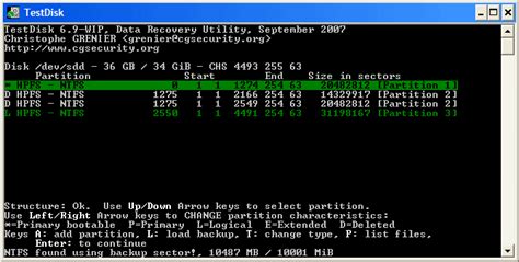 Testdisk Step By Step Cgsecurity
