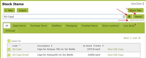 Vinsight Documentation Stock Items Vinsight Documentation