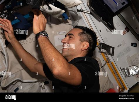 Nasa Astronaut And Expedition 66 Flight Engineer Raja Chari Works In