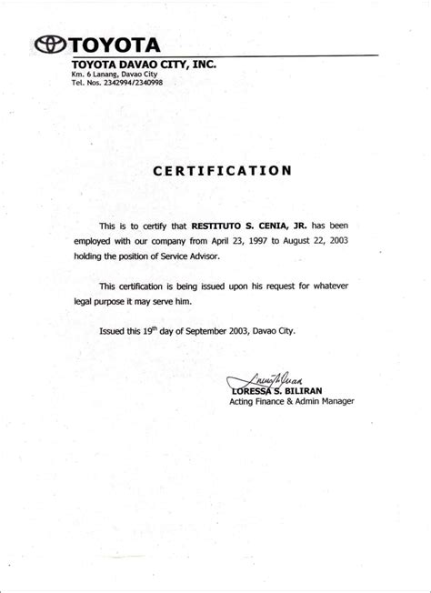 Divine Info About How To Write A Working Certificate Musictune43