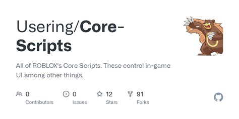 Github Useringcore Scripts All Of Robloxs Core Scripts These