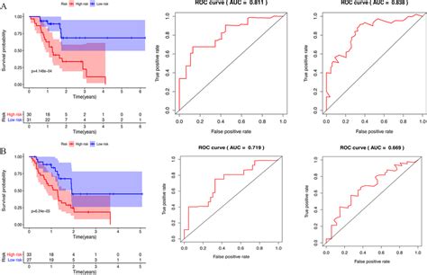 The Kaplan Meier Analysis And Performance Of Risk Score In Predicting