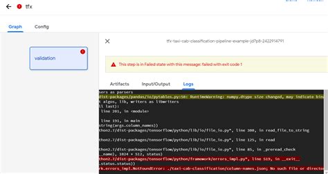an error occurs when run tfx example in local kubeflow cluster · issue