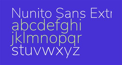 Nunito Sans Extralight Free Font What Font Is