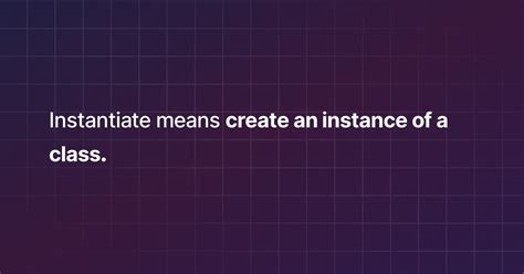Instantiate Java