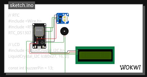 jam digital akbar wokwi esp32 stm32 arduino simulator