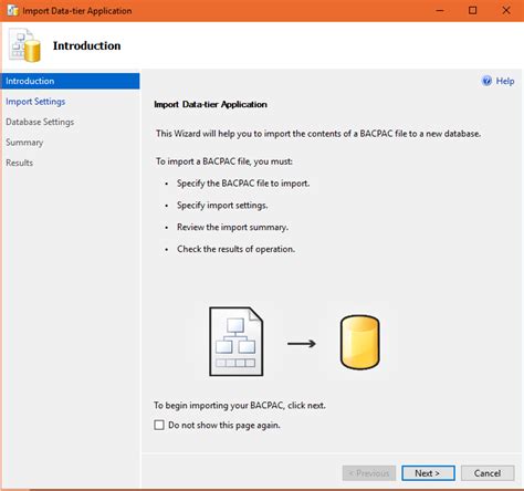 Hodentekmsss Importing A Data Tier Application To Sql Server 2016