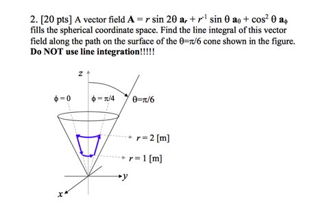 Solved Find The Line Integration Of The Vector Field Along Chegg