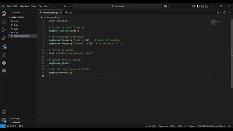 Text To Speech By Pyttsx3 In Python Youtube