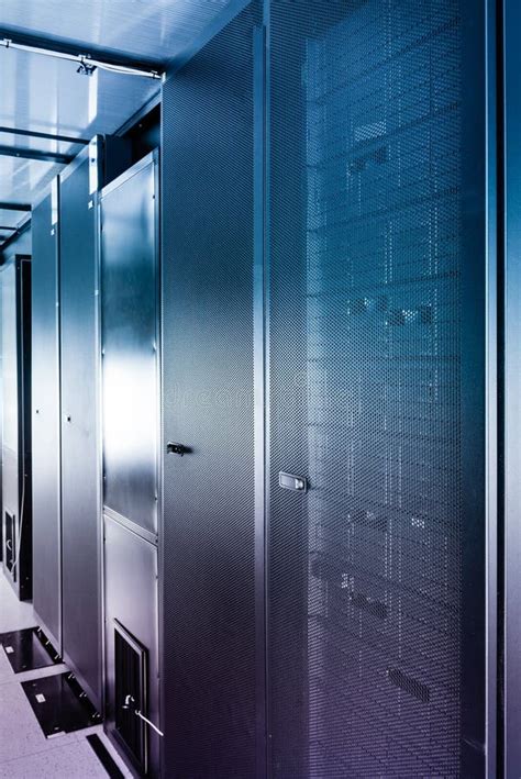 Server Room With Data Storage Hardware Stock Image Image Of Cluster