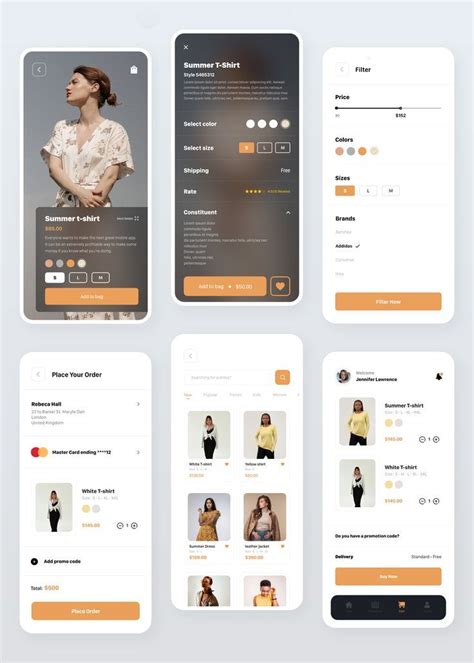 Shopping App Ui Ux Kit Web Design Mockup Travel Website Design