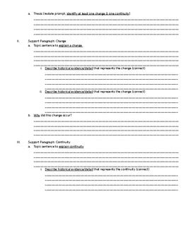 AP History LEQ Outlines By HistoRay Teachers Pay Teachers