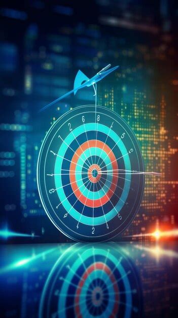 Premium Photo Arrows Are Strategically Aimed At Darts Symbolizing The