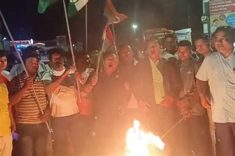 Tmc Protest Protest Erupts After The Detention Of Abhishek Banerjee And Other Tmc Leadership