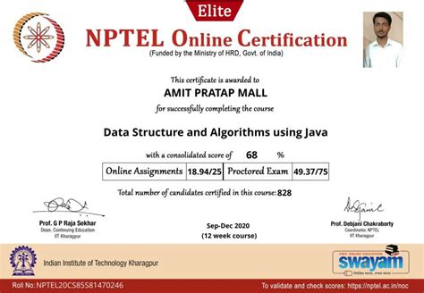 Amit Pratap Mall On Linkedin Datastructure Algorithm Nptel