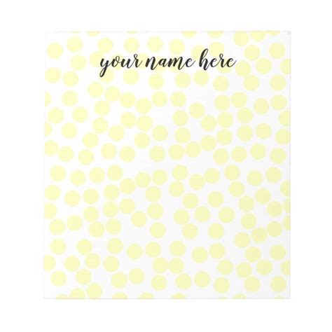Personalized Dotted Notepad Note Pad Personalised Personalized